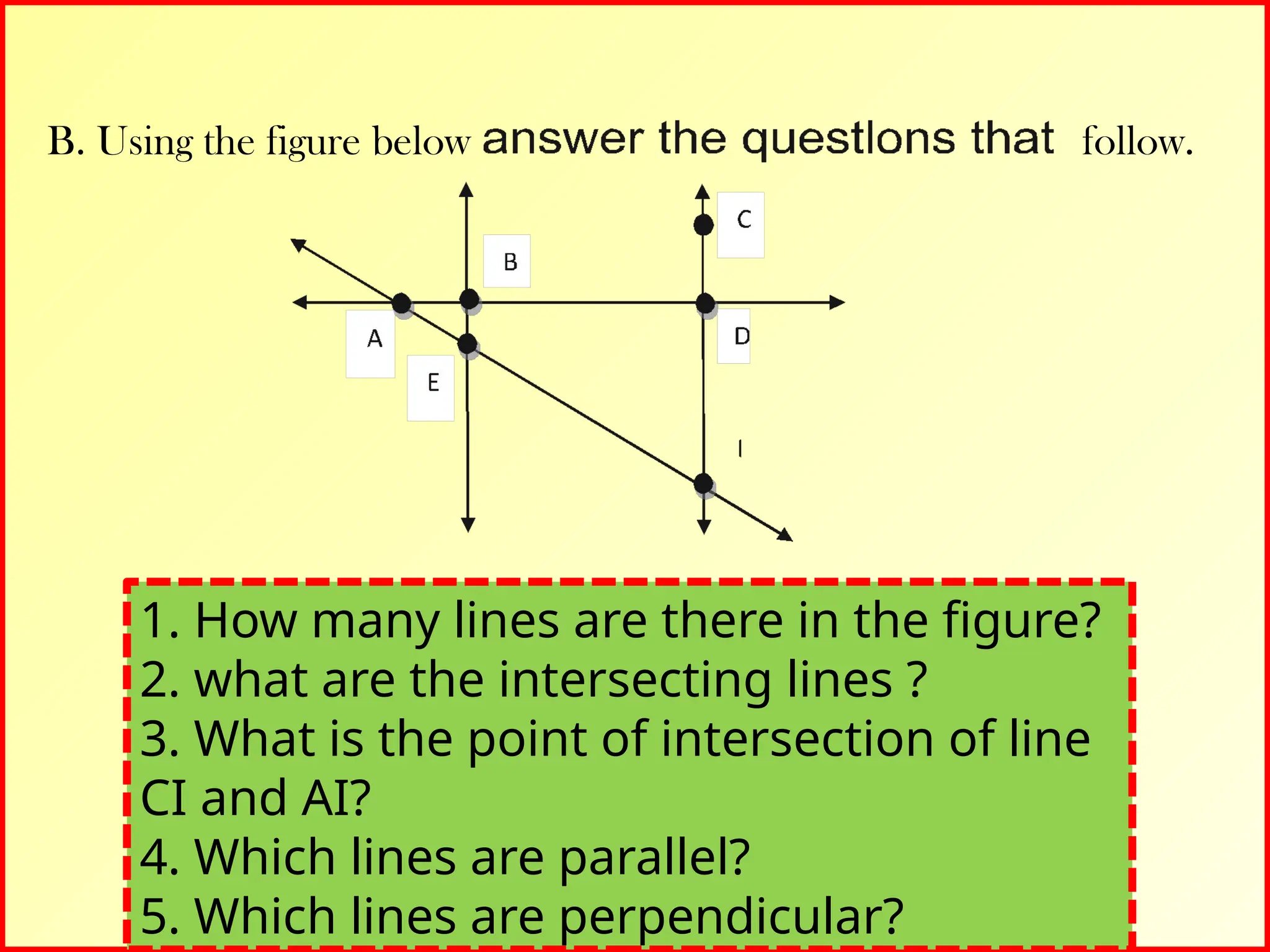MATH 4 PPT Q3 - Lesson 48- Identifying Parallel, Intersecting And ...