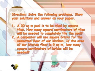 MATH 4 PPT Q3 - Lesson 60 - Converting Square Centimeters To Square ...