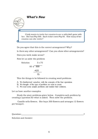 Math 4 q 1 mod12 learning competencies 24 | DOCX