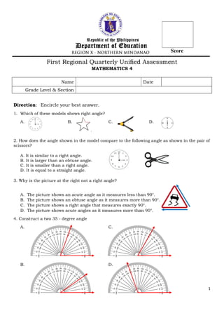MATH 4 Q1 FINAL RUQA 2024.pdf math 5 math 5 | PDF