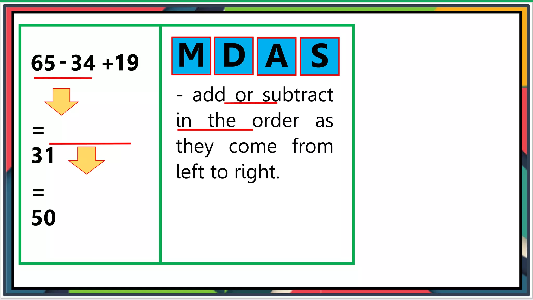 Math 4 Q1 W8 (Perform a series of two or more operations applying ...