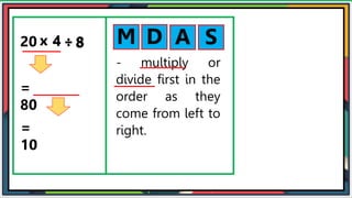 Math 4 Q1 W8 (Perform a series of two or more operations applying ...