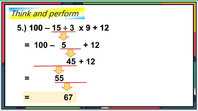 Math 4 Q1 W8 Perform A Series Of Two Or More Operations Applying Multiplication Division