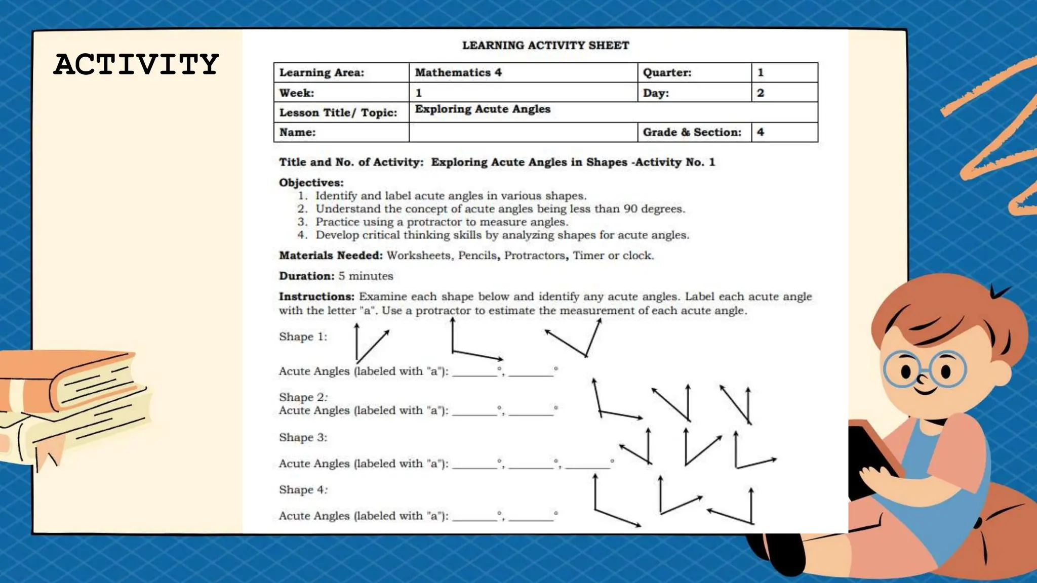 MATH 4_Q1_WEEK1-Illustrate different angles (right, acute, and obtuse) using models. | PPTX ...