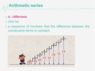 arithmetic series and geometric series | PPT