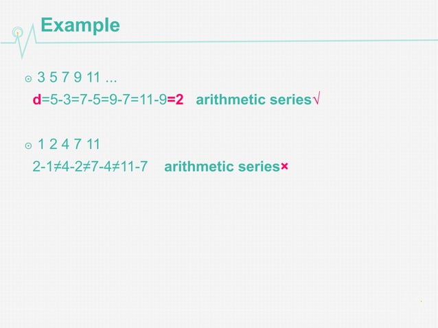 arithmetic series and geometric series | PPT | Physics | Science
