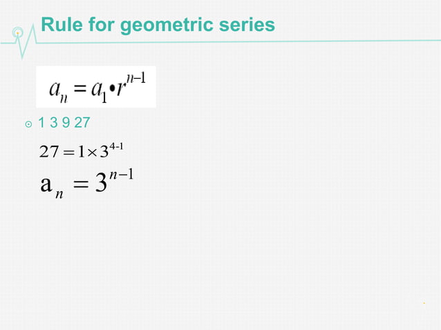 arithmetic series and geometric series | PPT