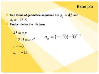 Math aruthmetic geometric series | PPT