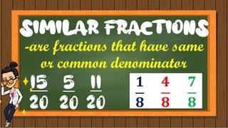 math 5 - Adding & subtracting similar fractions & mixed numbers.pptx