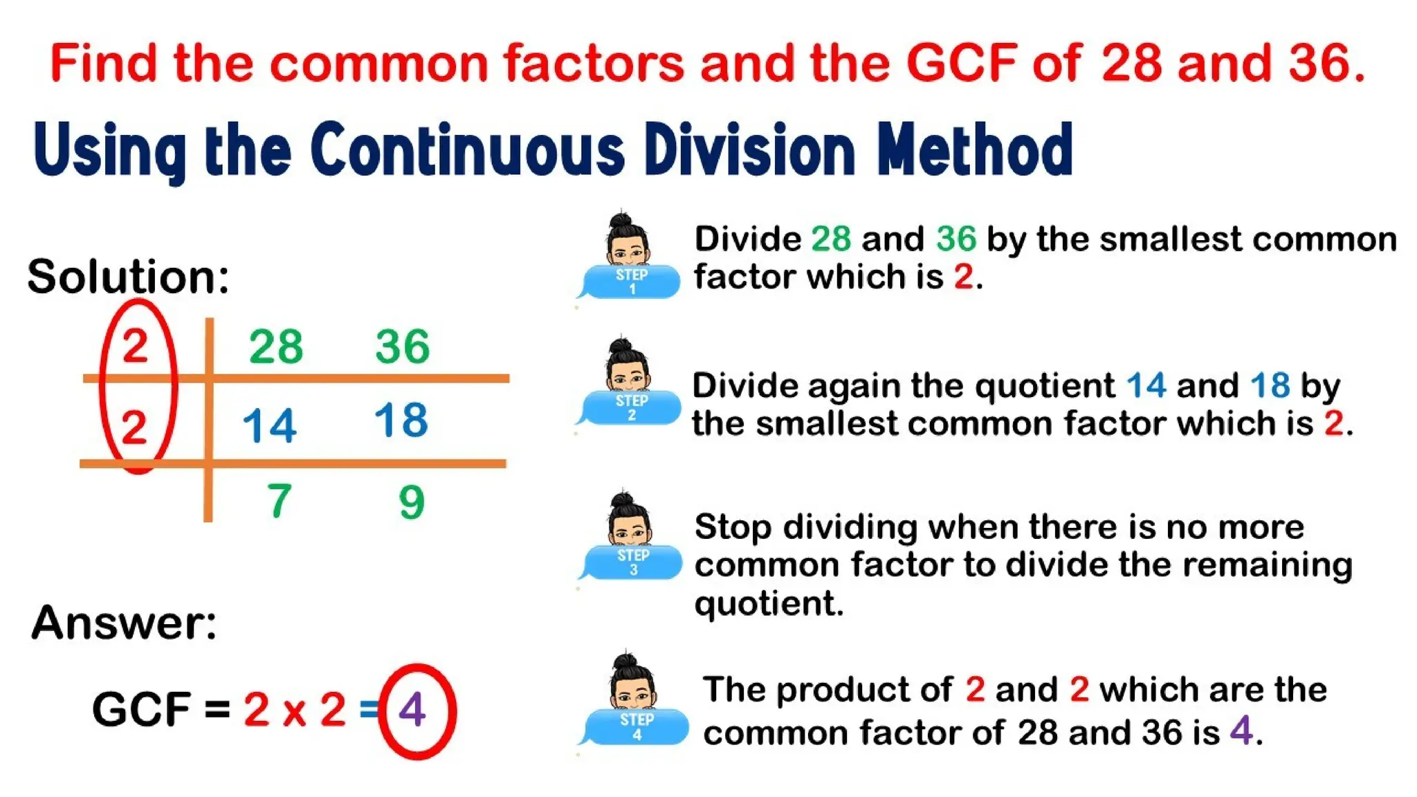 math 5 - GCF and LCM using Continuous Division.pptx