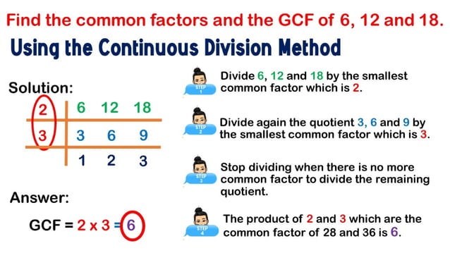 math 5 - GCF and LCM using Continuous Division.pptx