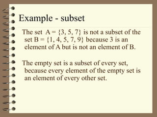 Math 504 Subsets (Melanie B. Bargo).ppt