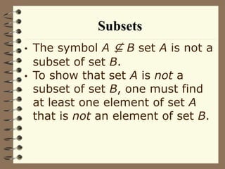 Math 504 Subsets (Melanie B. Bargo).ppt