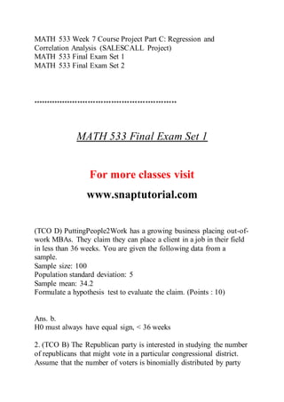 MATH 533 Exceptional Education - snaptutorial.com | Homework and Study | Education