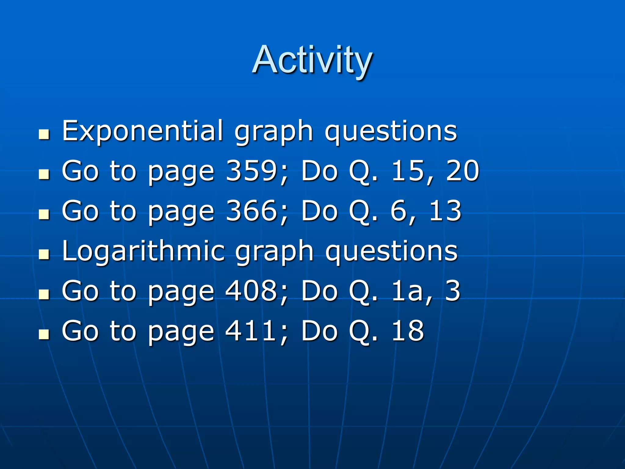 Exponents and Logs | PPT
