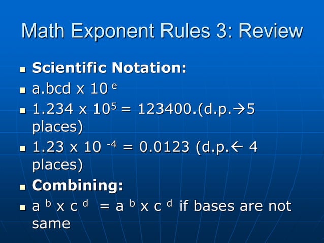 Exponents and Logs | PPT