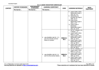 Math 5 Curriculum Guide rev.2016