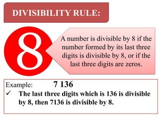 Divisibility Mathematics 5 | PPTX