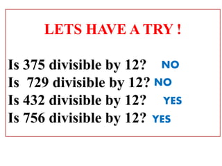 Divisibility Mathematics 5 | PPTX