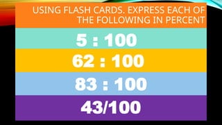 MATH 5 PPT Q3 - Lesson 56 - Visualizing Percent and Its Relationship to ...