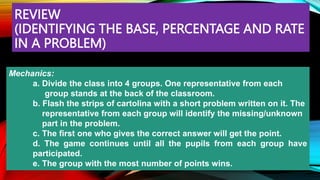 MATH 5 PPT Q3 - Lesson 59 - Finding the Percentage in a Given Problem ...