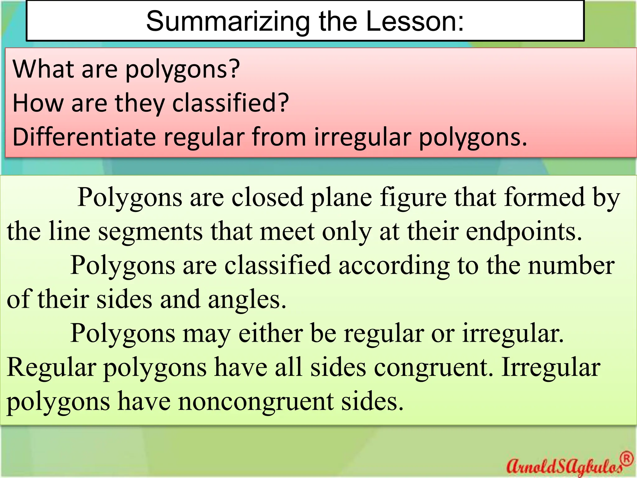 MATH 5 PPT Q3 W3 - Lesson 63 - Properties Of Polygons Regular And Irregular Polygons (1).ppt