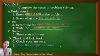 Math5 Solving Routine Problems Involving Division | PPTX