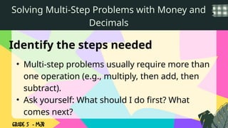 MATH5_Q4_W1 SOLVING WORD PROBLEMS USING GMDAS | PPTX