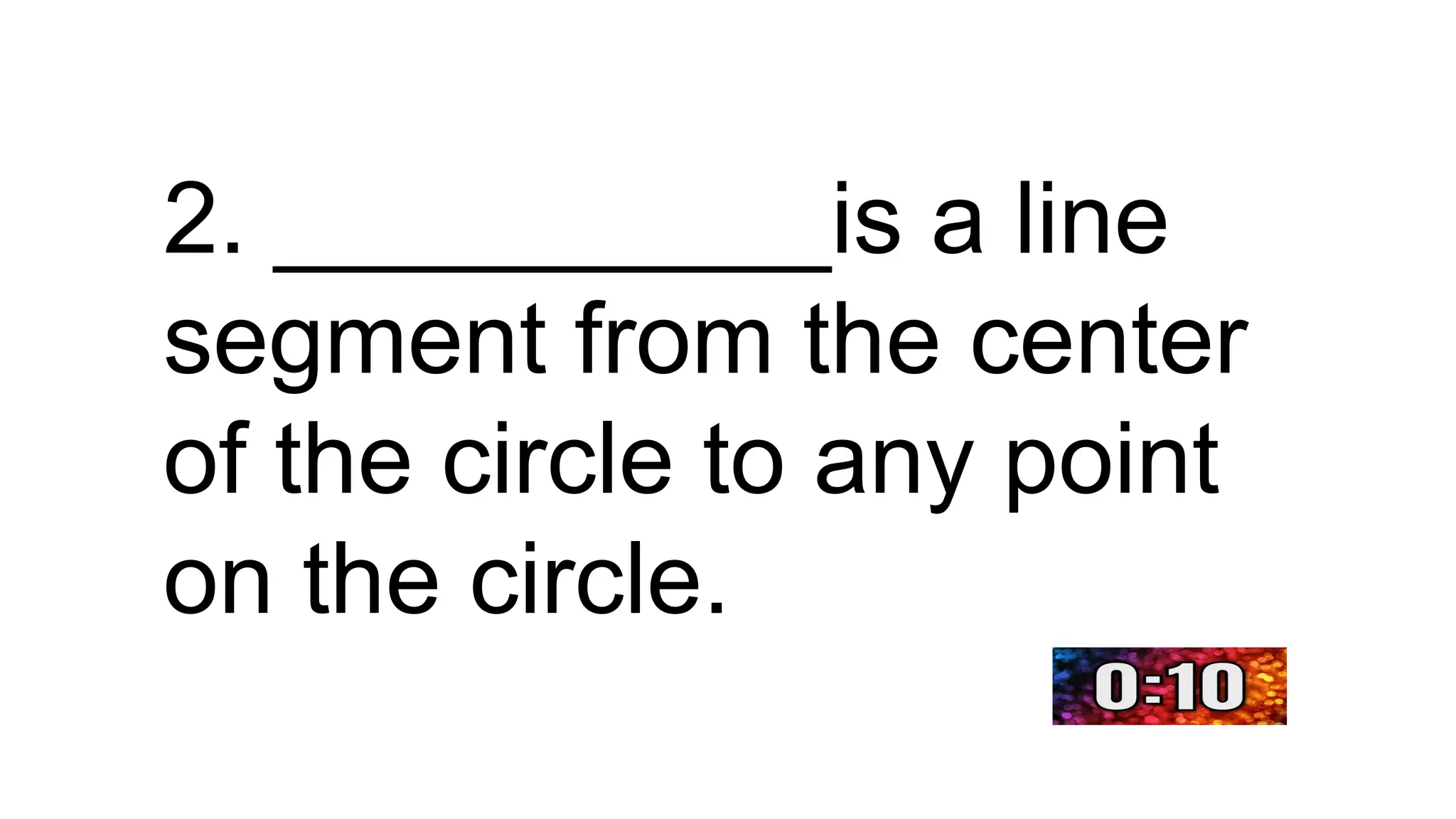 Quiz for Mathematics 5 Part of A Circle. | PPTX