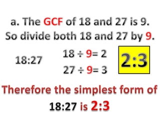 Math 5 ratio and how to solve ratio problens | PPTX
