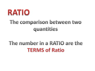 Math 5 ratio and how to solve ratio problens | PPTX