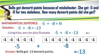 Math 6 - Addition of Integers | PPTX