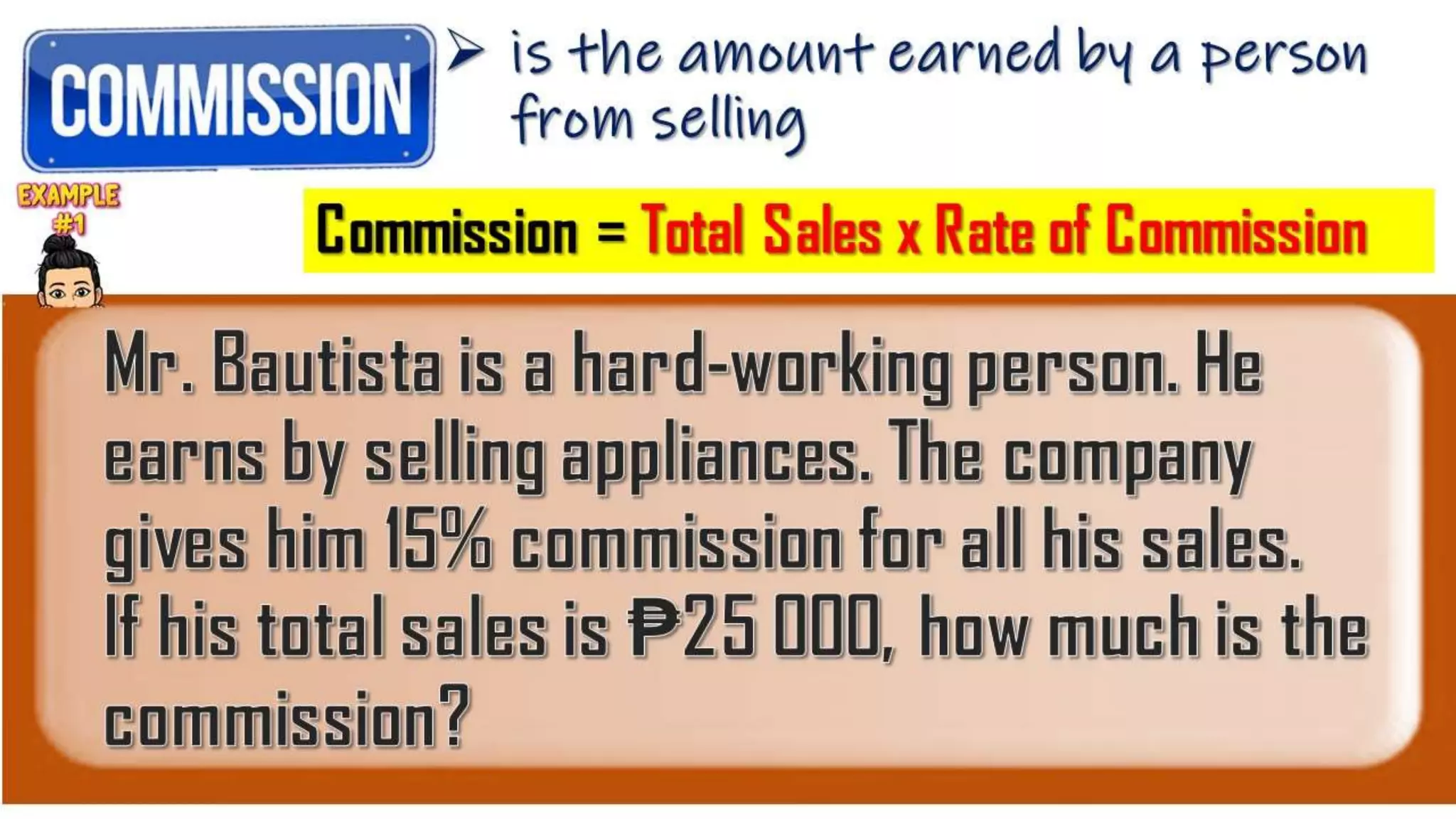 Math 6 - Application of Percent (Commission, Simple Interest, Percent ...