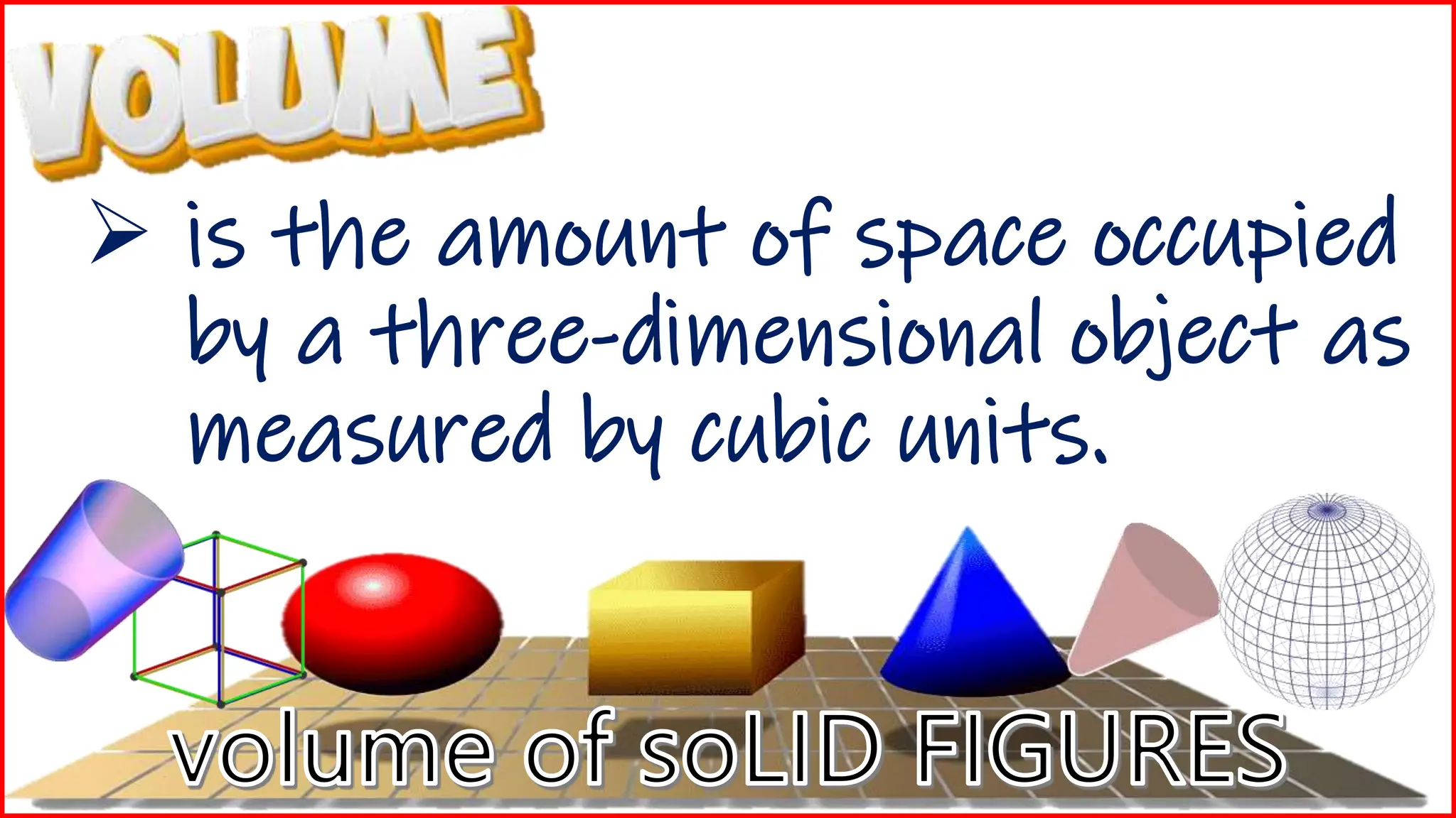 Math 6 - FINDING THE VOLUME OF SOLID FIGURES.ppsx