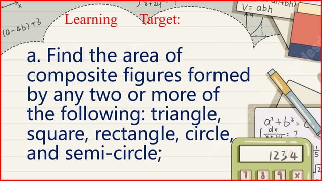 Mathematics Grade 6 - Measuring Area.ppsx | Physics | Science
