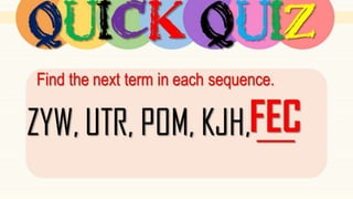 Mathematics Grade 6 - Number Patterns.ppsx