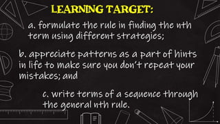 Mathematics Grade 6 - Number Patterns.ppsx | Homework and Study | Education
