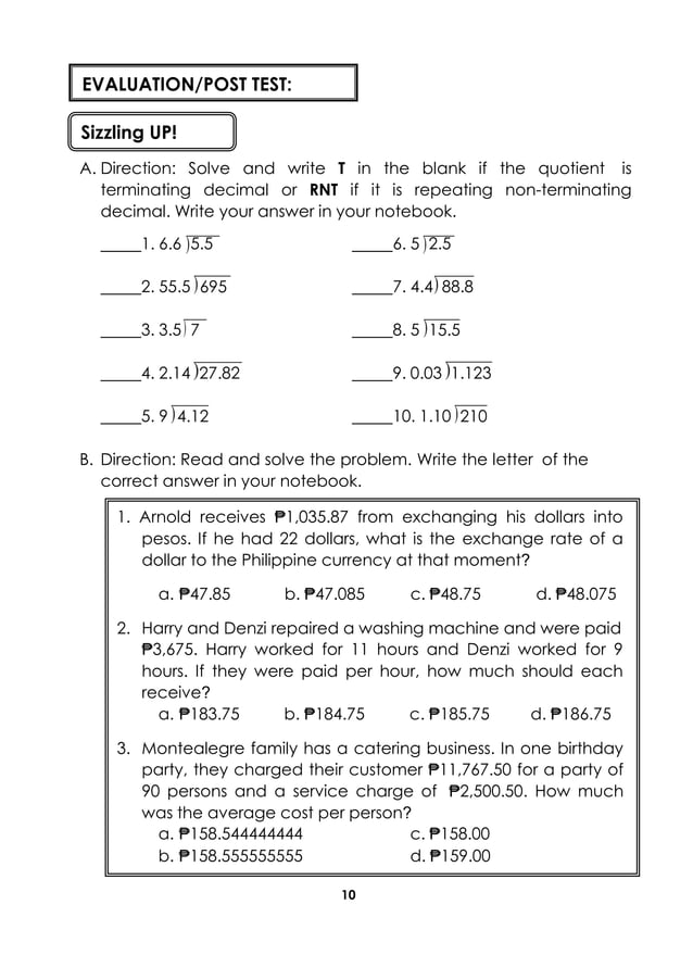 Math 6-Q1-Week-7.pd files// math 6 modular | PDF | Stocks and Bonds ...