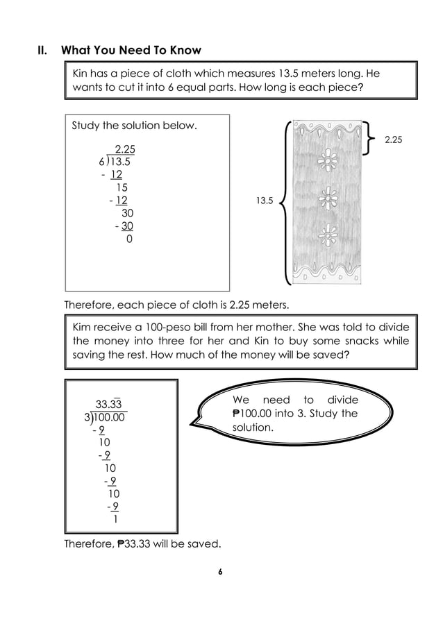 Math 6-Q1-Week-7.pd files// math 6 modular | PDF | Stocks and Bonds ...