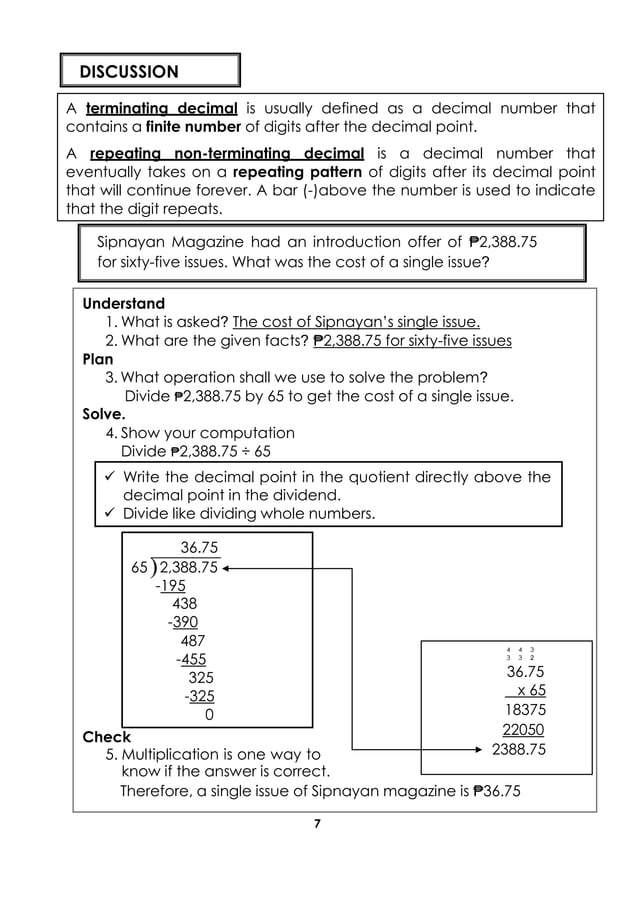 Math 6-Q1-Week-7.pd files// math 6 modular | PDF | Stocks and Bonds ...