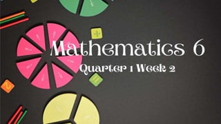 MATH 6-Q1- Week_2.pptx | Desserts and Baking | Food & Drink