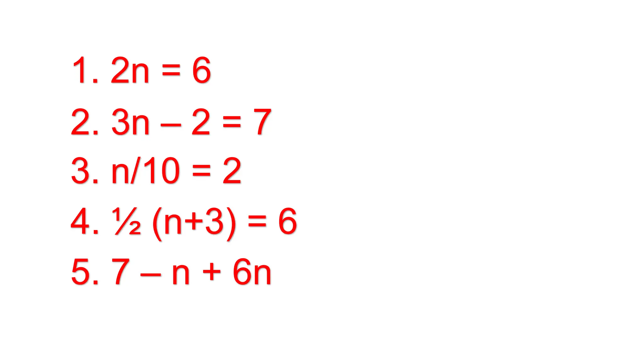 Representing Quantities in Real-life Situations using Algebraic ...