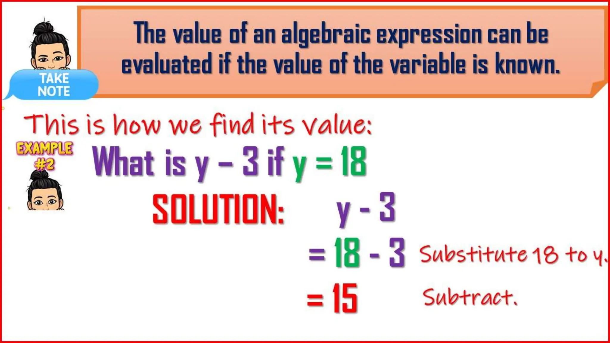 Math 6 - Solving Problems Involving Algebraic Expressions and Equations.pptx | Physics | Science
