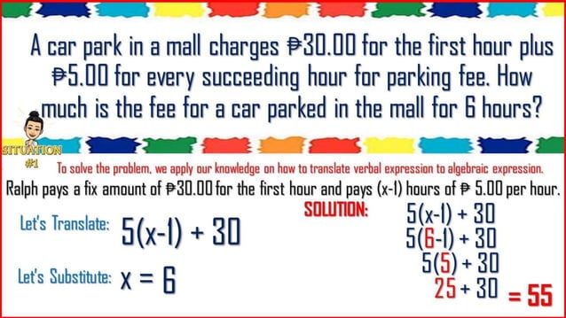 Math 6 - Solving Problems Involving Algebraic Expressions and Equations ...