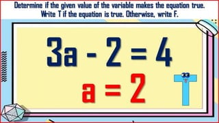 Math 6 - Solving Problems Involving Algebraic Expressions and Equations ...