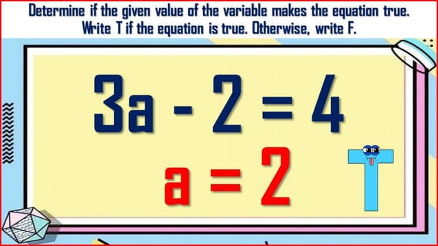 Math 6 - Solving Problems Involving Algebraic Expressions and Equations.pptx | Physics | Science