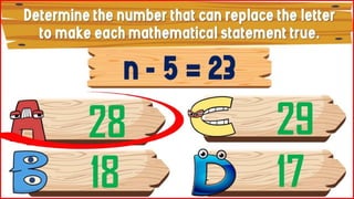 Math 6 - Solving Problems Involving Algebraic Expressions and Equations ...