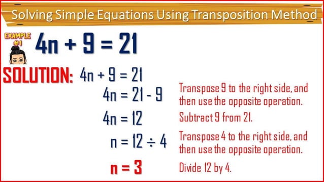 Math 6 - Solving Problems Involving Algebraic Expressions and Equations.pptx | Physics | Science