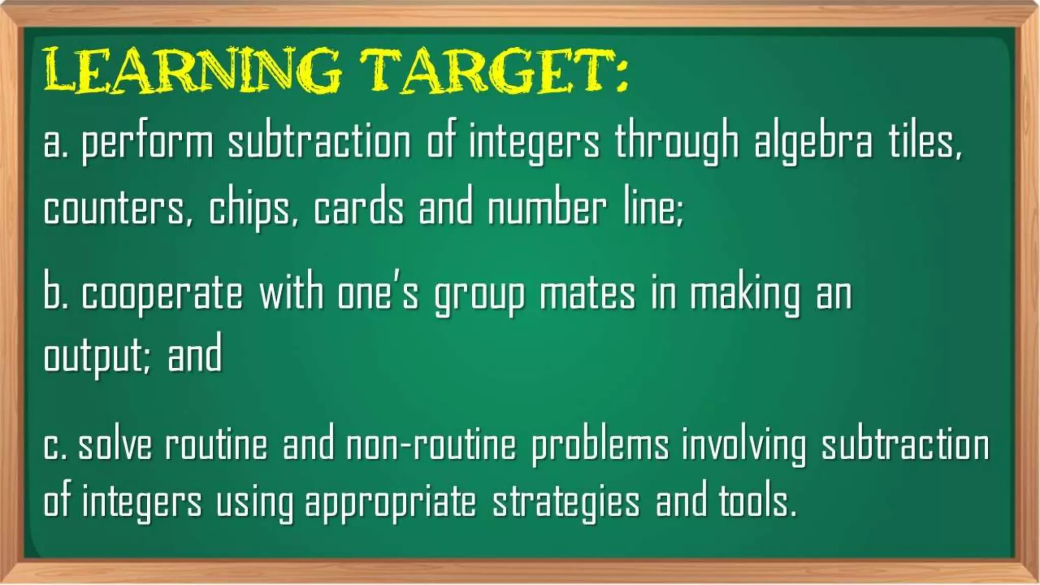 Math 6 - Subtraction of Integers | PPTX