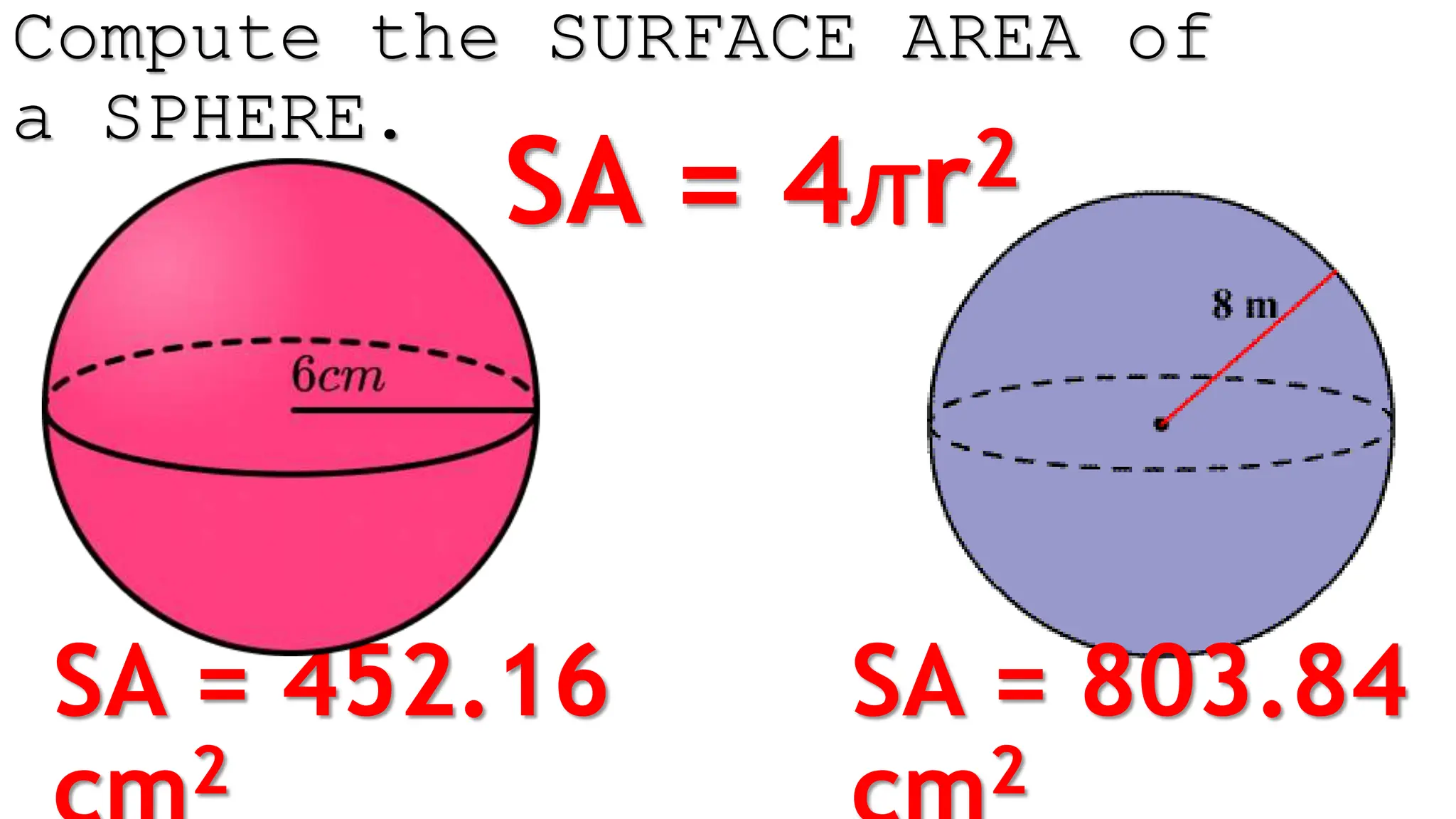 Math 6 - Surface Area of Space Figures.ppsx